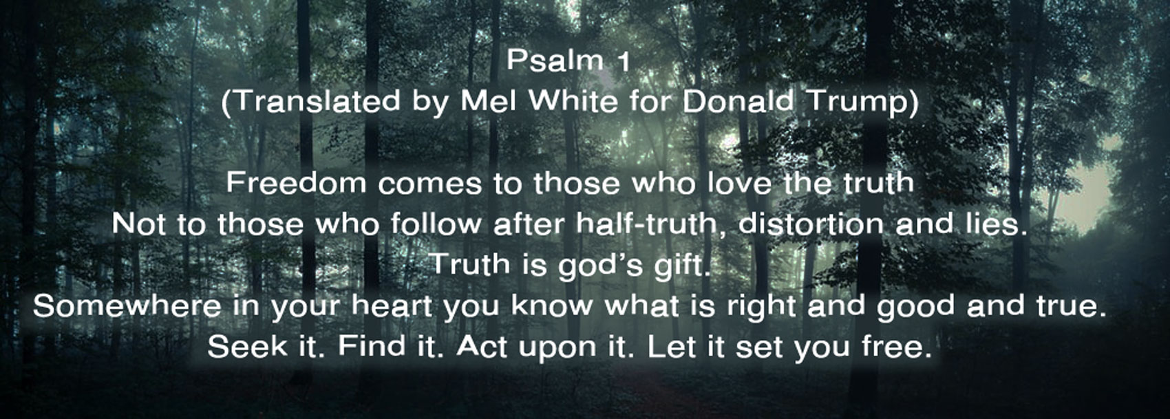 Rev. Dr. Mel White: Clergyman, Author, Activist Psalm 1 Translated by ...